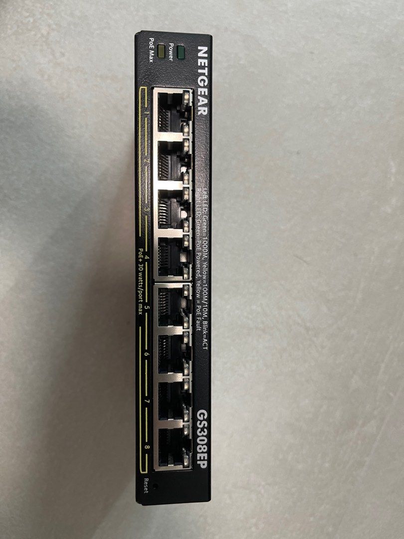 Netgear POE switch (GS308EP) and access point (WAX 620), 電腦＆科技, 電腦周邊及配件 ...