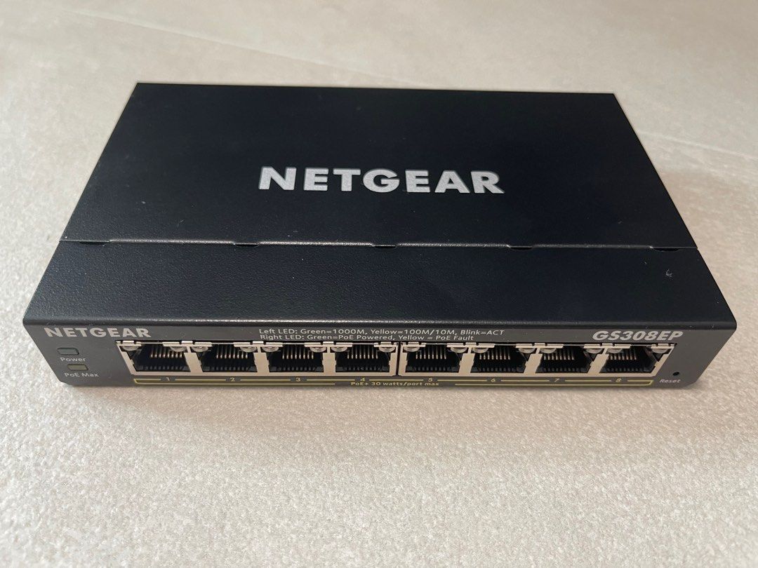 Netgear POE switch (GS308EP) and access point (WAX 620), 電腦＆科技, 電腦周邊及配件 ...