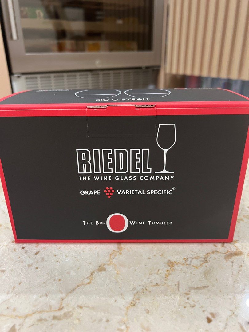 [NEW] Riedel Stemless Wine glass. 1 pair., Furniture & Home Living ...