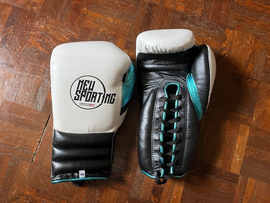 New Sporting boxing gloves 14 oz lace up, Sports Equipment, Other ...