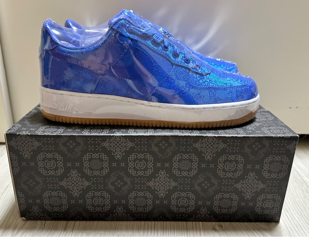 Nike CLOT x Air Force 1 PRM 'Royal Silk', Men's Fashion, Footwear ...