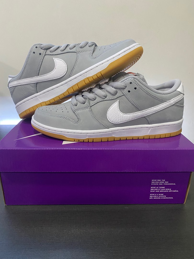 Nike SB Dunk Low Wolf Grey, Men's Fashion, Footwear, Sneakers on Carousell