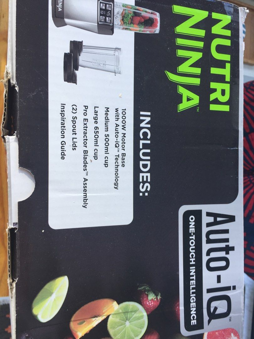 Ninja Auto-IQ, 1000w blender, BL480, TV & Home Appliances, Kitchen ...