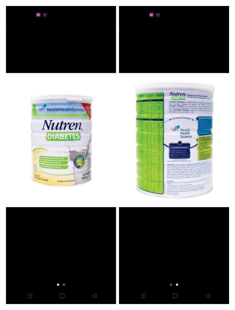Nutren Diabetes Powdered Nutritional Formula 800gm, Health & Nutrition ...