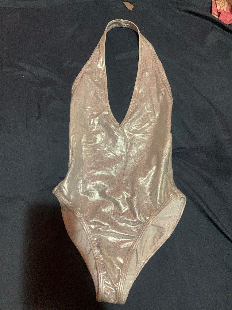 One piece metalic swimsuit, Women's Fashion, Swimwear, Bikinis ...