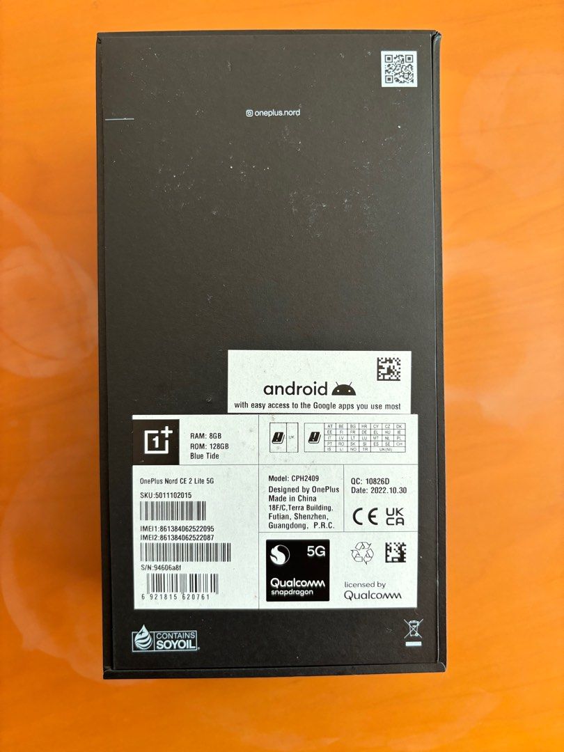 OnePlus Nord CE 2 Lite 5G CPH2409 Blue 128 GB, Mobile Phones & Gadgets ...