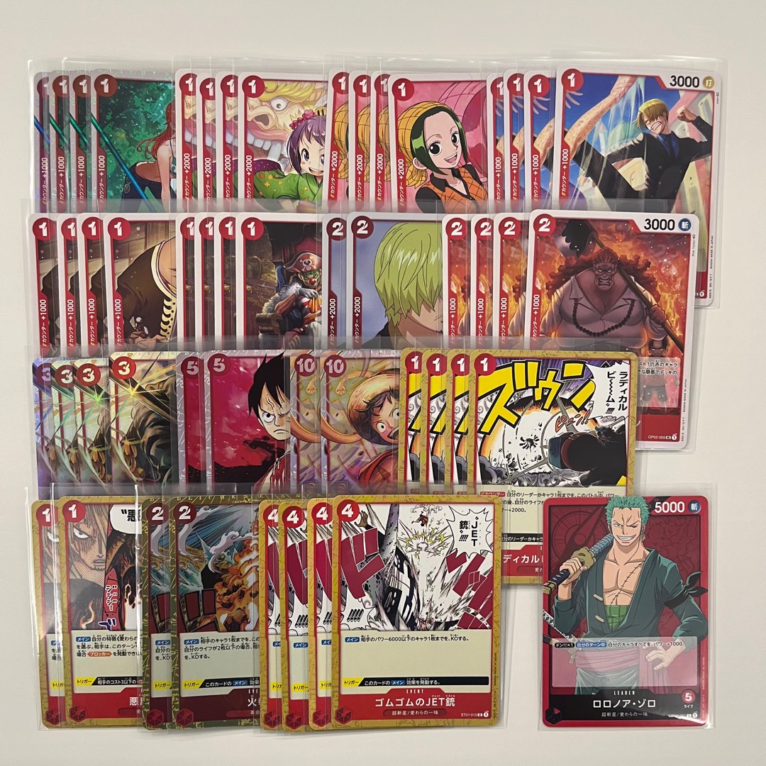 [OPTCG] Zoro Rush Deck, Hobbies & Toys, Toys & Games on Carousell