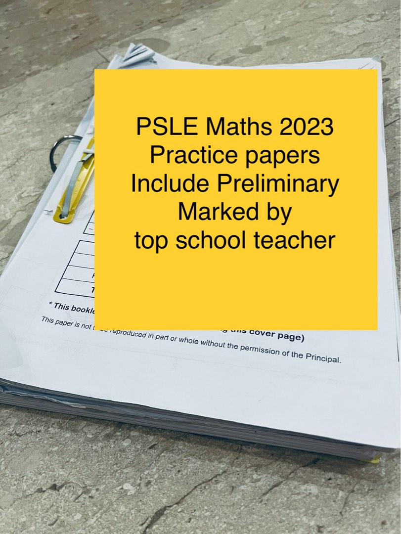 P6 PSLE Top school Math Practice Papers, Hobbies & Toys, Books ...