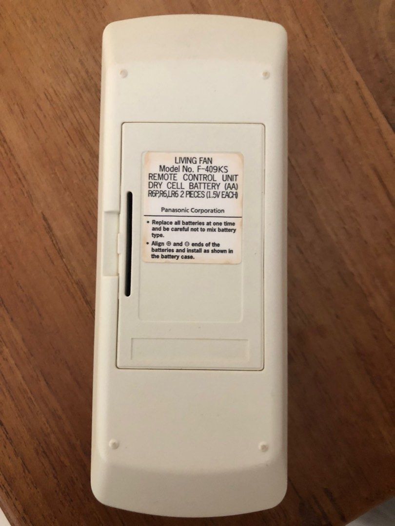 Panasonic Fan Remote Controller, TV & Home Appliances, Other Home ...