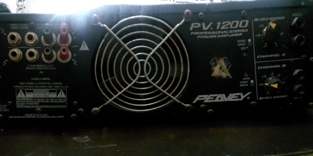 Peavey PV 1200 Professional Stereo Power Amplifier, Audio, Soundbars ...