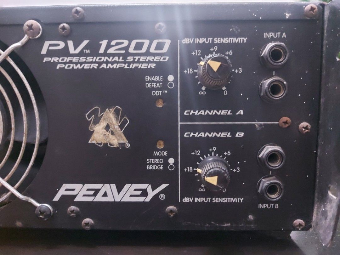 Peavey PV 1200 Professional Stereo Power Amplifier, Audio, Soundbars, Speakers & Amplifiers on ...
