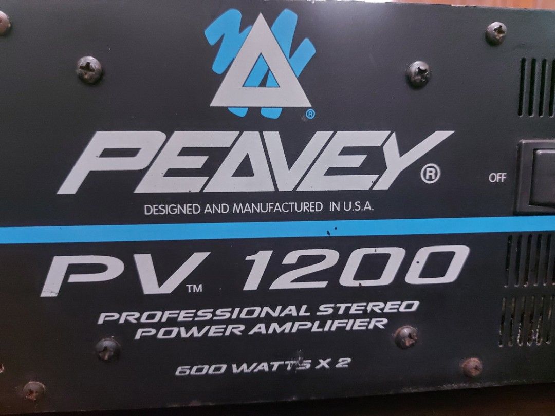 Peavey PV 1200 Professional Stereo Power Amplifier, Audio, Soundbars ...