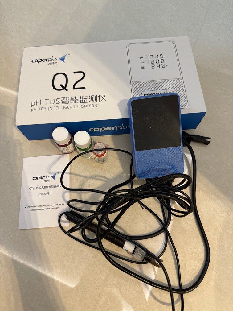 pH TDS temperature monitor Caperplus Q2, Pet Supplies, Homes & Other Pet Accessories on Carousell