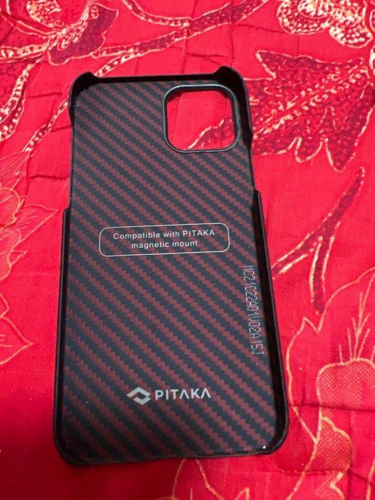Pitaka red stripe iphone 12/12 pro case, Mobile Phones & Gadgets, Mobile & Gadget Accessories ...