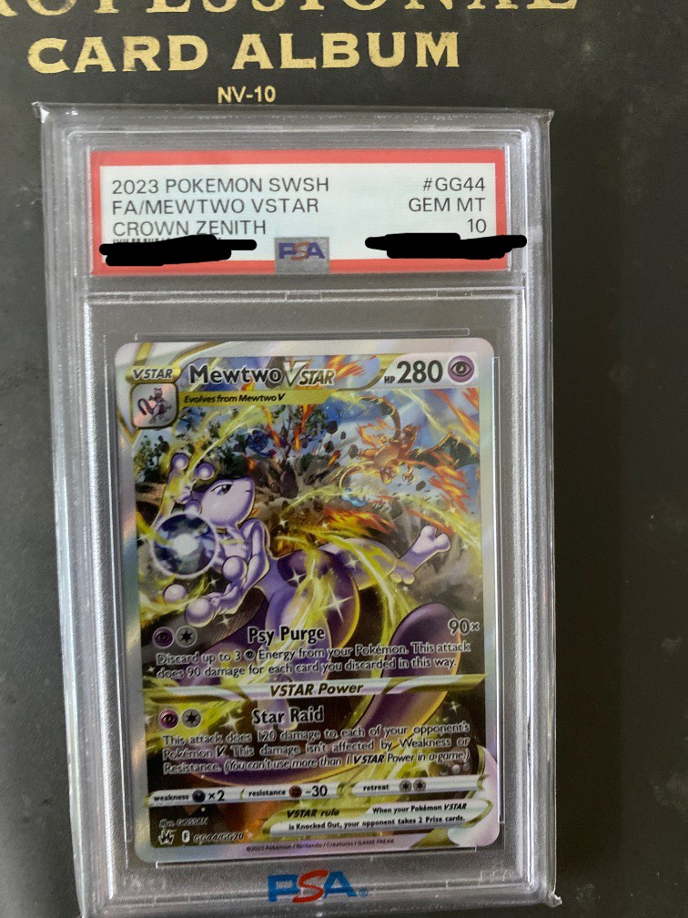 pokemon cards mewtwo pokemon 151 crown zenith vintage psa 10 slabs ...