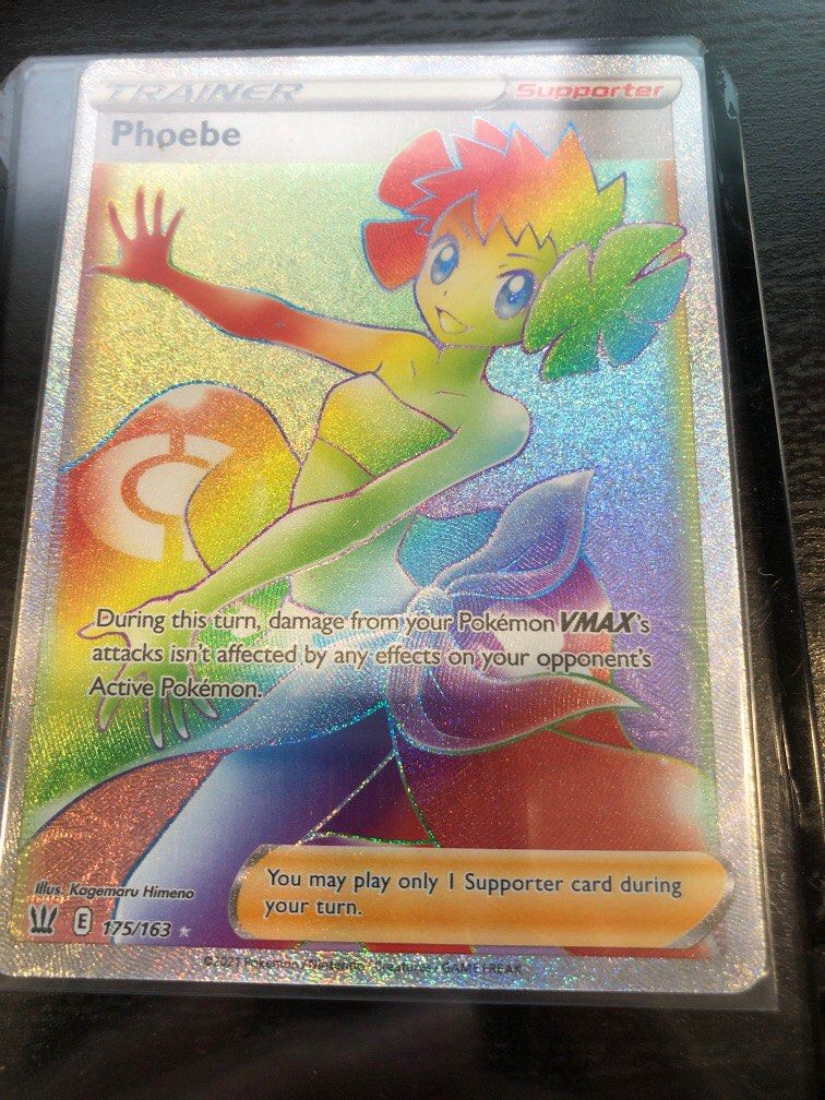 Pokémon card Rainbow Phoebe Protected, Hobbies & Toys, Toys & Games on ...