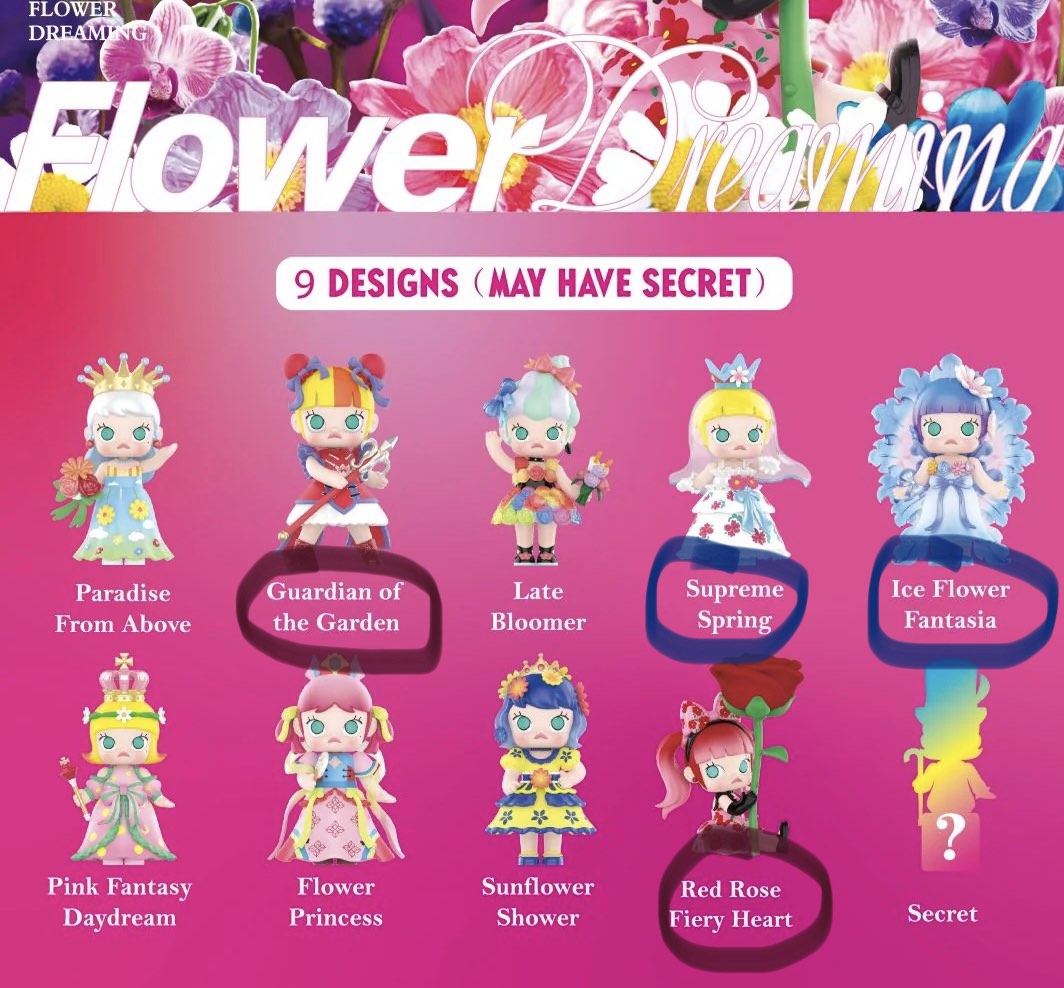 Popmart - Molly Flower Dreaming, Hobbies & Toys, Toys & Games on Carousell