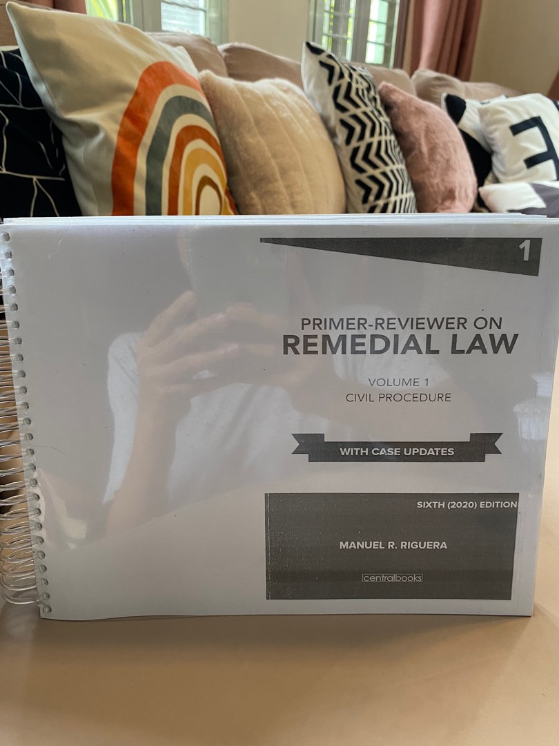 Primer-Reviewer on Remedial Law Civil Procedure Volume 1 Manuel Riguera 2020, Hobbies & Toys ...