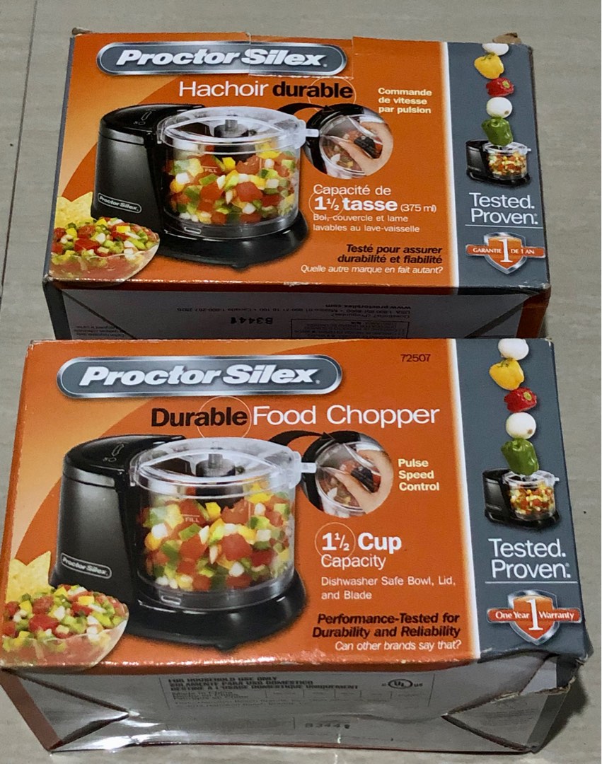 Proctor Silex Food Chopper (110v), Furniture & Home Living, Kitchenware ...