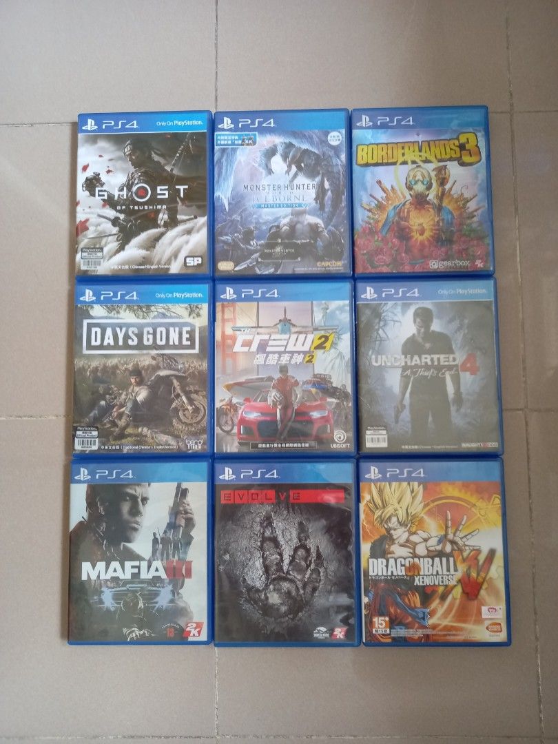 ps4 games 對馬戰鬼 ghost of tsushima mhw 魔物獵人 iceborne 冰原 芒亨 borderlands 3 ...