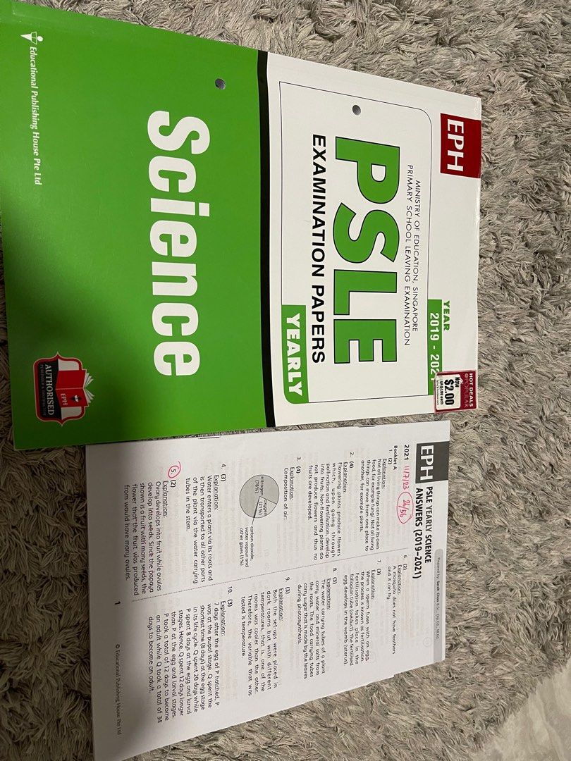 PSLE Science yearly 2020 to 2022, Hobbies & Toys, Books & Magazines ...