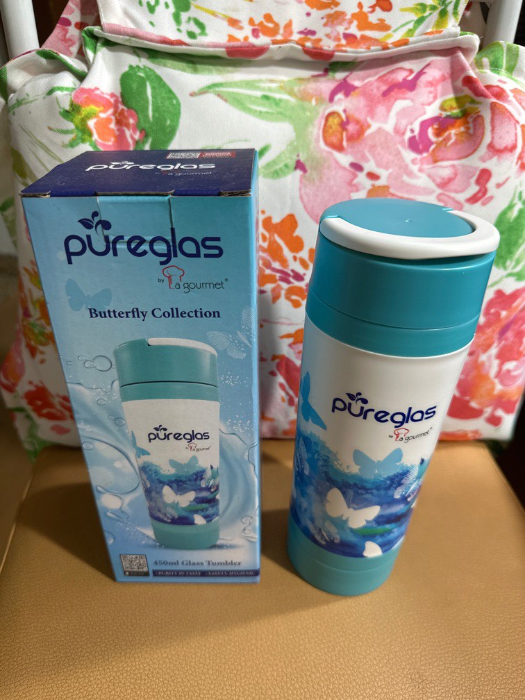 Pure glass by La gourmet glass tumbler, Furniture & Home Living ...