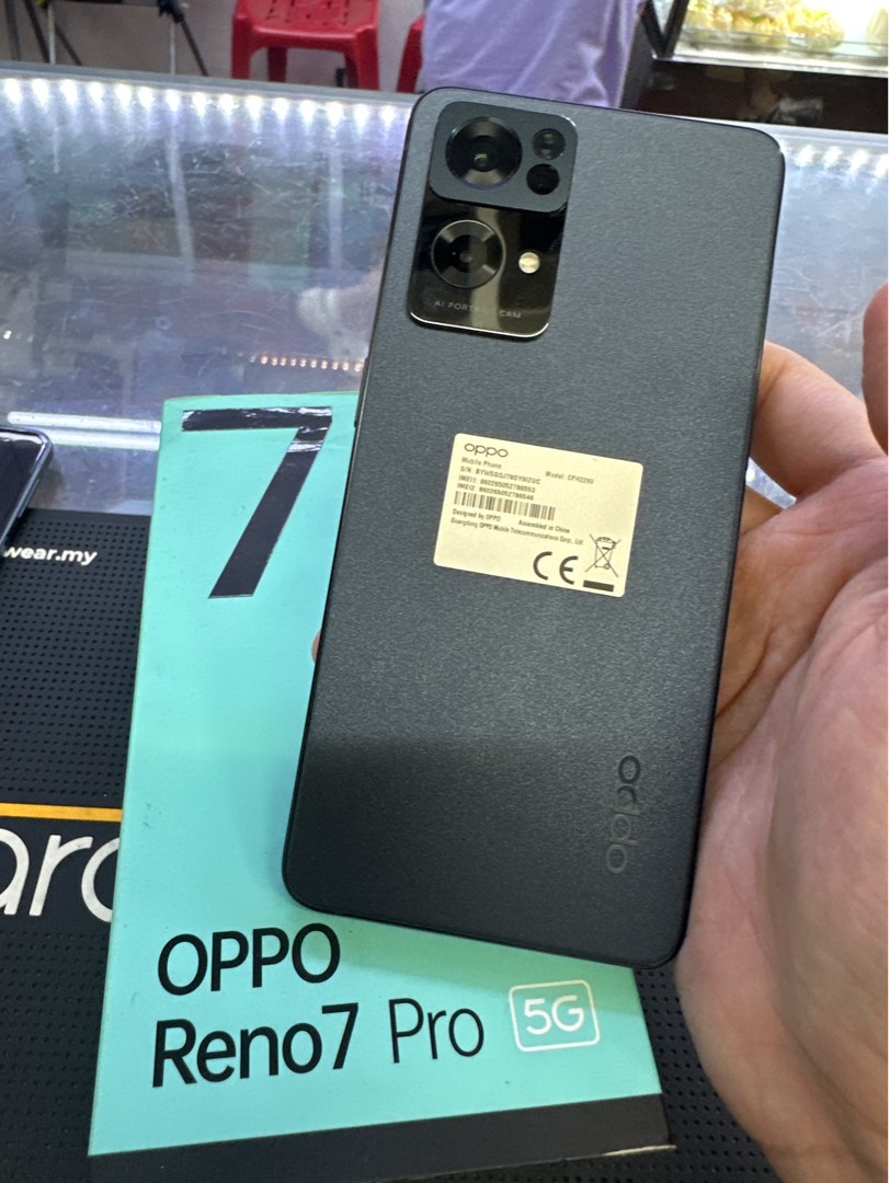 Reno 7 Pro 5G Starlight Black 256GB, Mobile Phones & Gadgets, Mobile ...