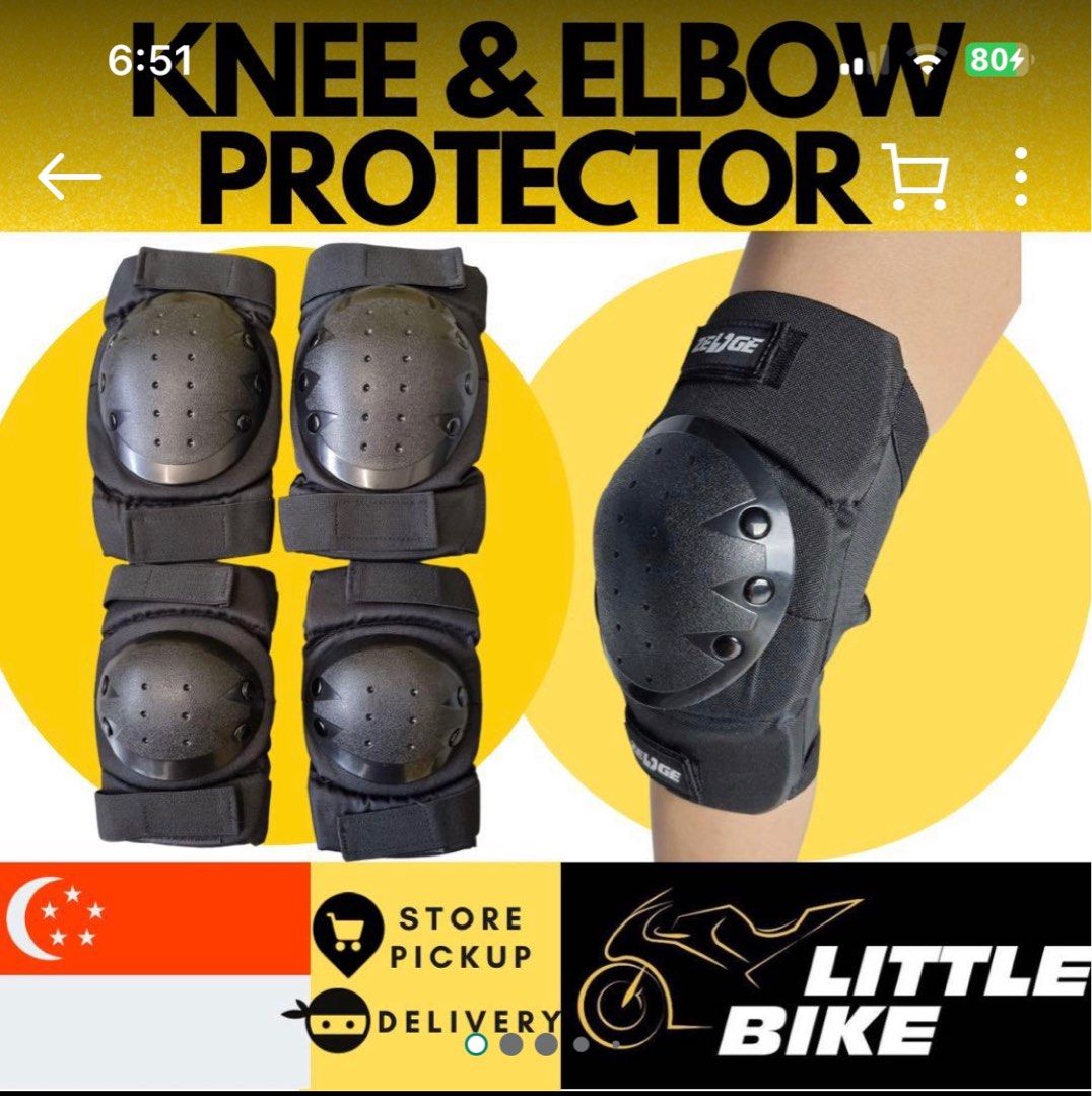 Riding Knees and elbow guard, Motorcycles, Motorcycle Apparel on Carousell