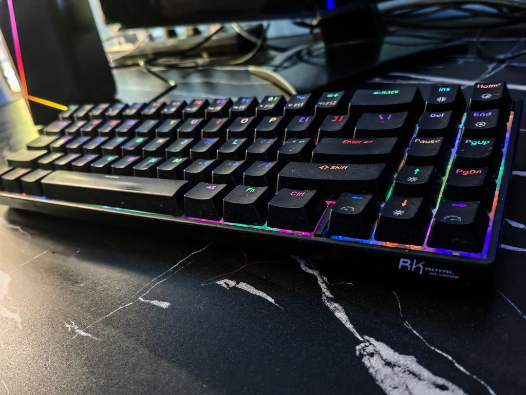 RK Royal Kludge RK71 Tri-Mode RGB Mechanical Keyboard - Black ...