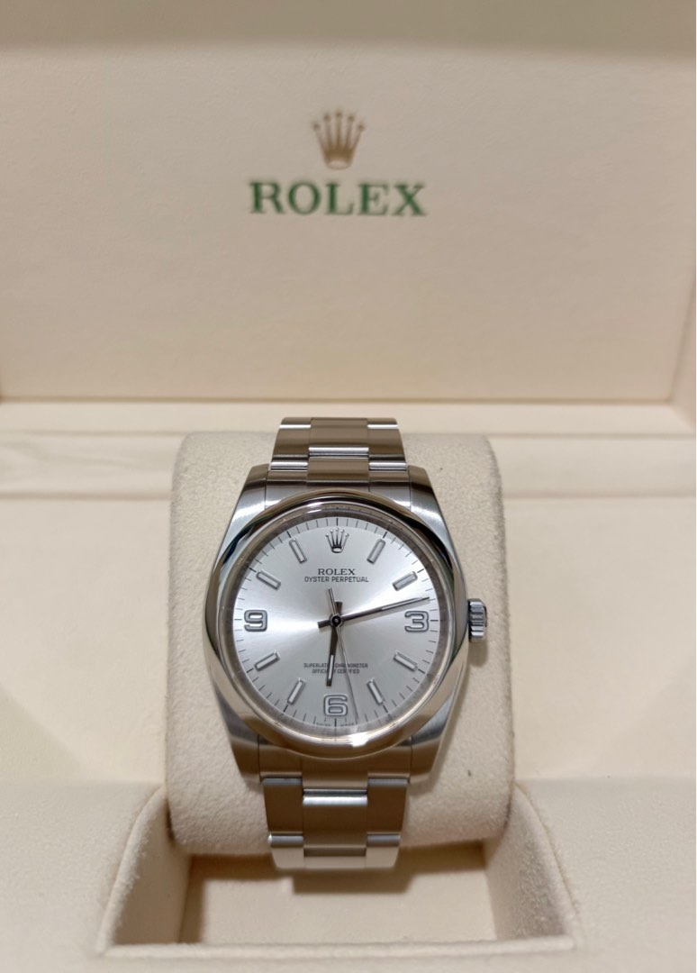 Rolex Oyster Perpetual 36mm “silver”, Luxury, Watches on Carousell