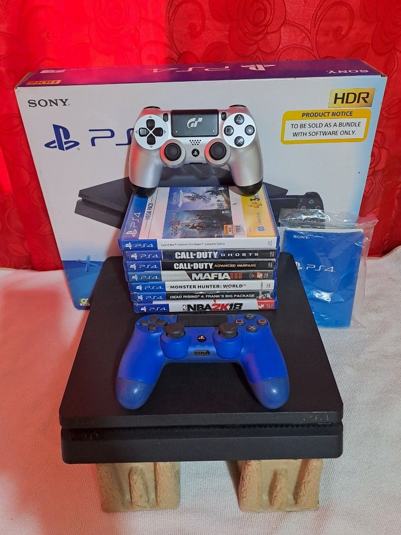 RUSH PS4 SLIM 500GB 8GAMES 9K ONLY RUSH!!, Video Gaming, Video Game ...