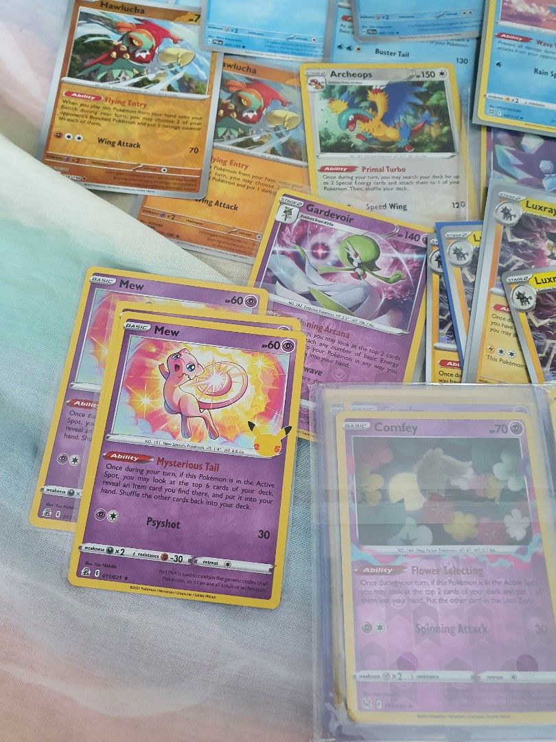 Sableye, Comfey, Cramorant, Archeops, Luxray, Mew | POKEMON TG & GG ...