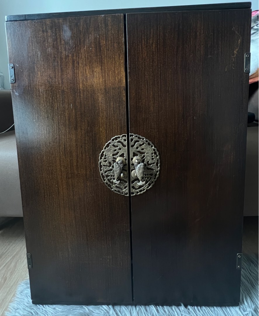 Vintage Storage wooden box, Furniture & Home Living, Furniture, Shelves ...