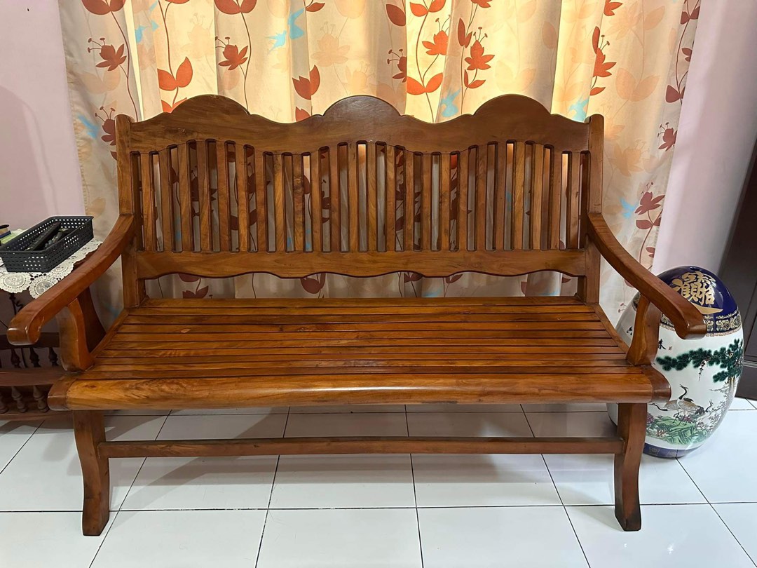 Sala Set solid wood - negotiable, Furniture & Home Living, Furniture, Sofas on Carousell