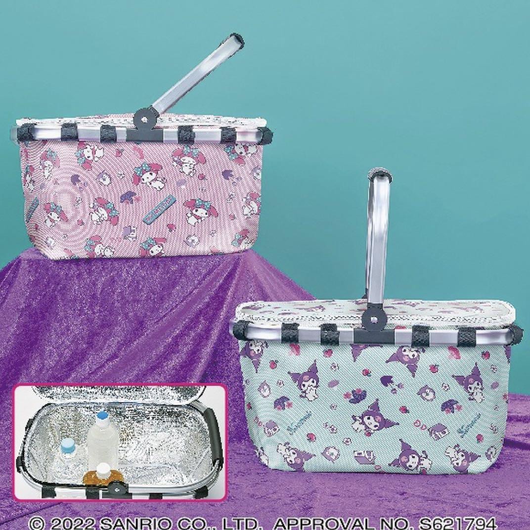 [SALES ] My Melody Kuromi Food Drink kuji Fairytale Cool Cooler Basket ...