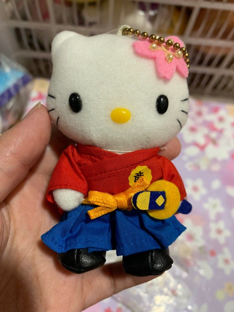 Sanrio: Hello Kitty Samurai Gotochi Charm Plush, Hobbies & Toys, Toys ...