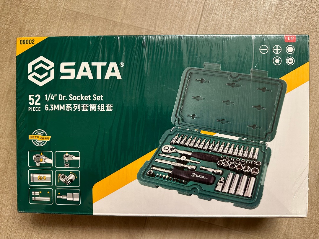 SATA 52-Piece 1/4-Inch Drive 6 Point Metric Socket Set, Furniture ...