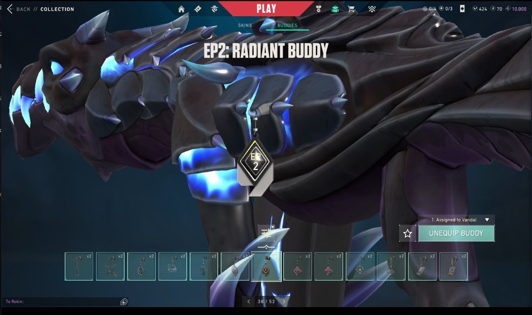 Selling Valorant Account - EP2 Radiant Charm and More, Video Gaming ...