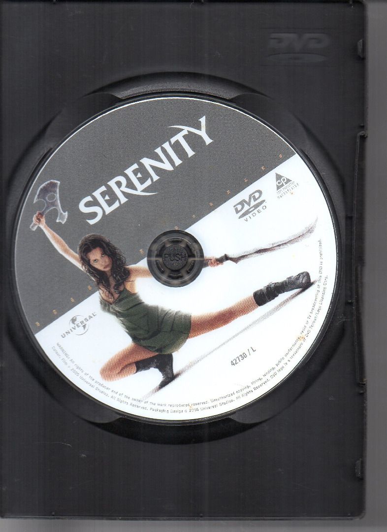Serenity ***original dvd***, Hobbies & Toys, Music & Media, CDs & DVDs on Carousell
