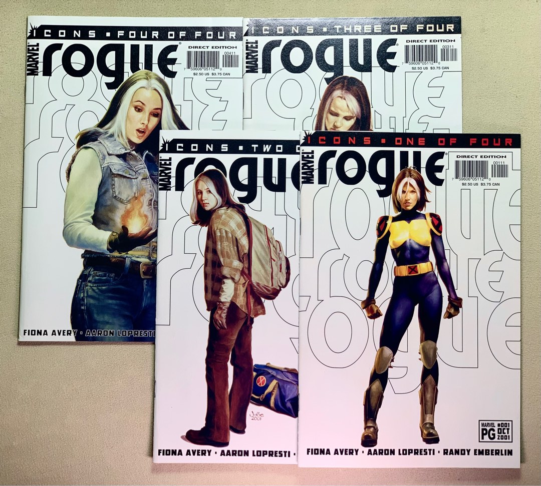 SET - Icons Rogue mini series complete 1-4 X-Men Marvel Comics 2001 ...