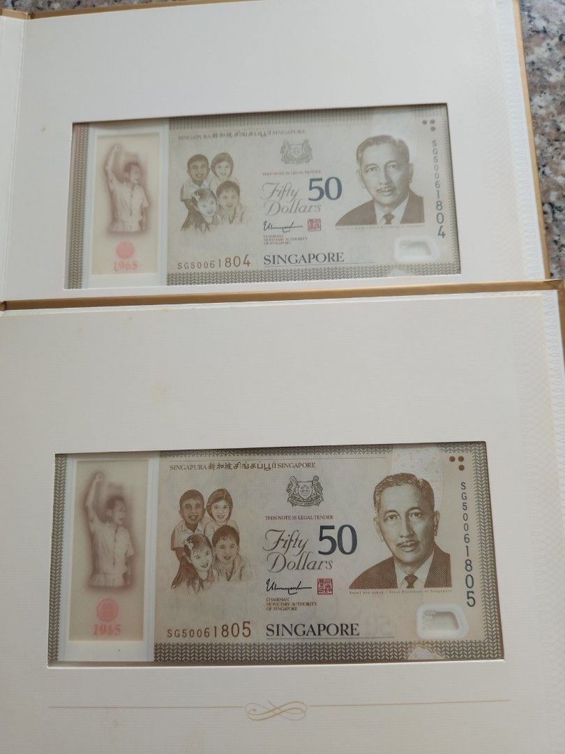 SG50 Commemorative Note, Hobbies & Toys, Memorabilia & Collectibles ...