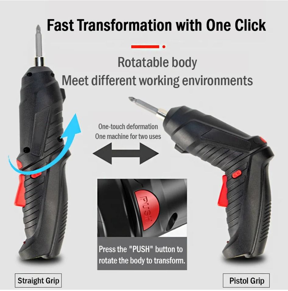 [SG] Electric Screwdriver Lithium Battery Rechargeable Machine Hand ...