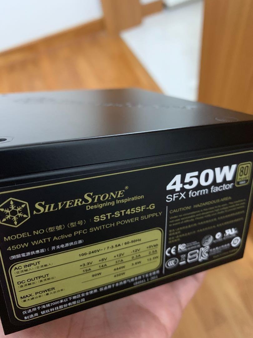 Silverstone SFX 450W Gold PSU, Computers & Tech, Parts & Accessories ...