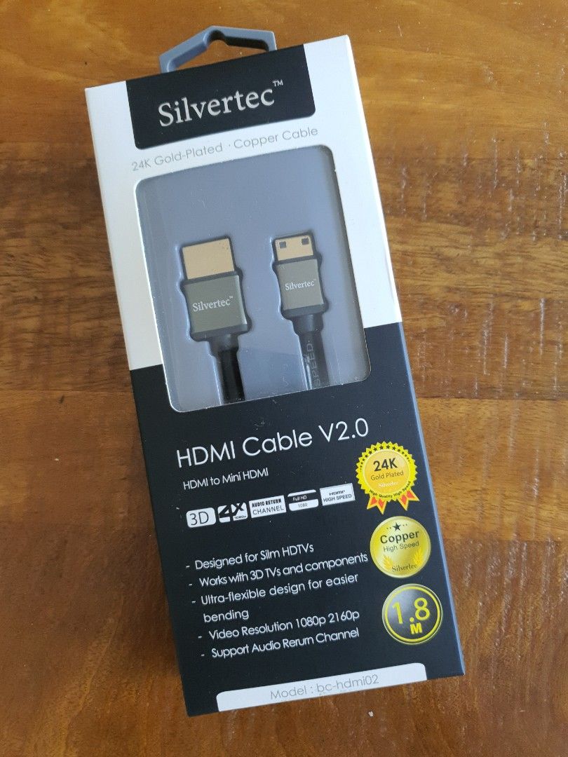 Silvertec 24K HDMI to Mini HDMI Cable 2.0, Computers & Tech, Parts ...