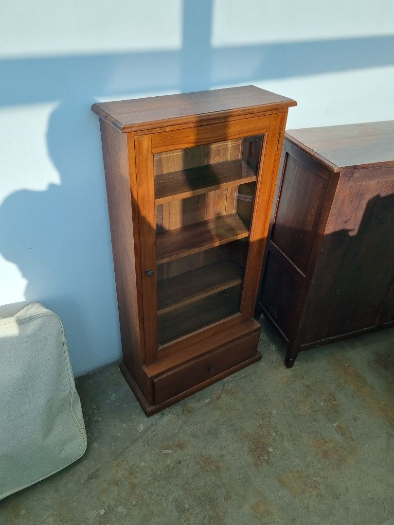 Single Door Shelved Showcase, Furniture & Home Living, Furniture ...