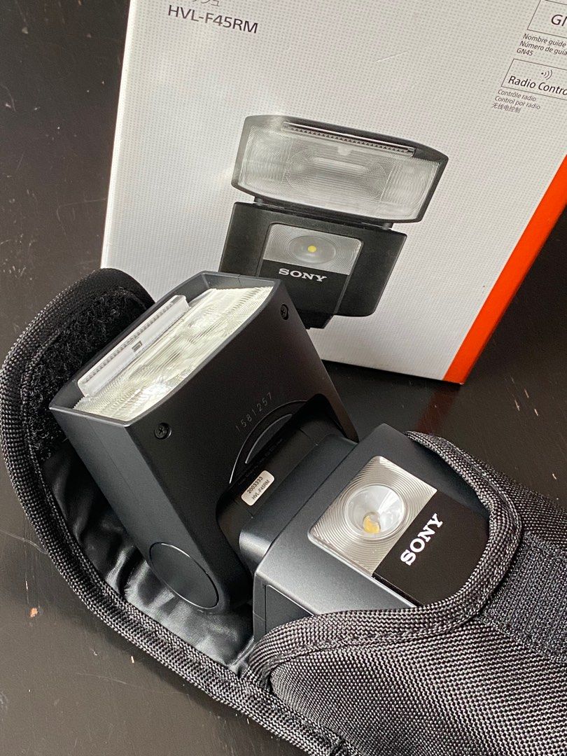 Sony Flash HVL-F45RM, Photography, Photography Accessories, Flashes on Carousell