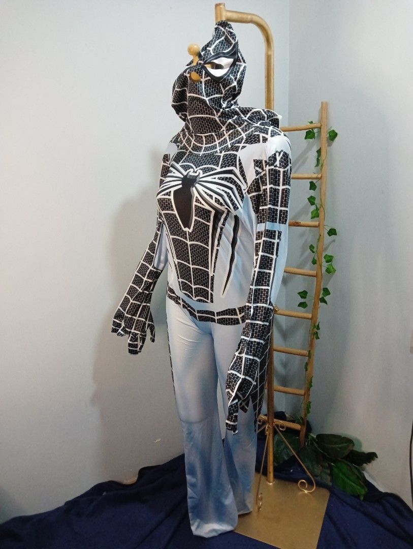 Spider Jumpsuit Cosplay Costume Superhero Spiderman Theme Unitard ...