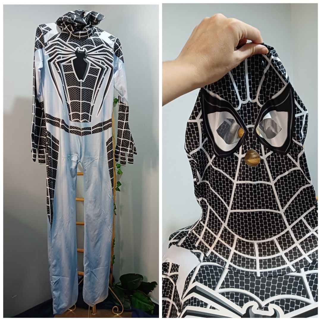 Spider Jumpsuit Cosplay Costume Superhero Spiderman Theme Unitard ...