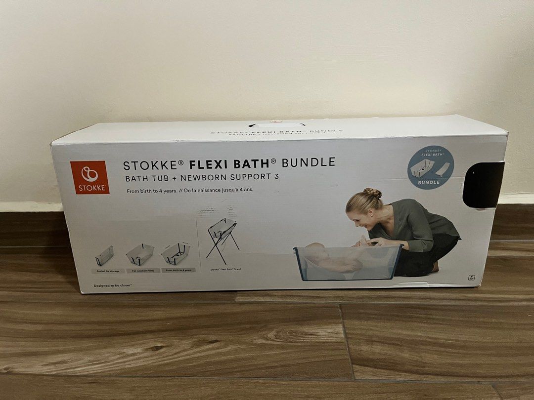 Stokke flexi bath bundle, Babies & Kids, Bathing & Changing, Bathtub ...