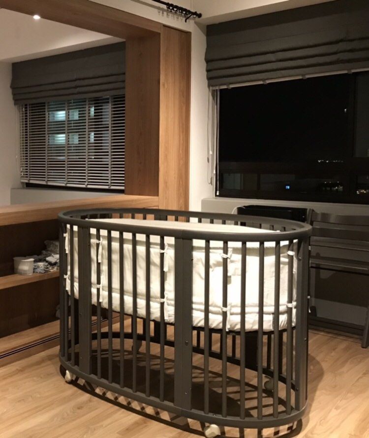 Stokke Hazy Grey Sleepi V2/V3 Bed Cot, Babies & Kids, Baby Nursery ...